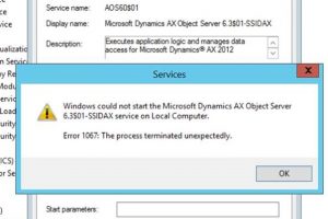 AX Event Log Message: The description for Event ID from source Microsoft Dynamics AX cannot be ...