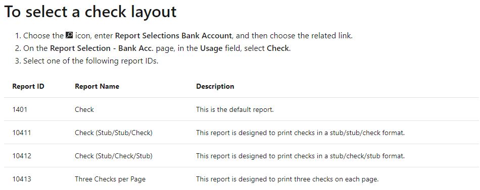 Check Magic No Longer Needed To Print Checks In D365 Business Central 